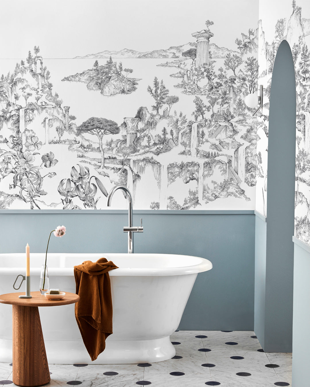 Papier peint panoramique Coté rêvée par Octave Marsal – IsidoreLeroy