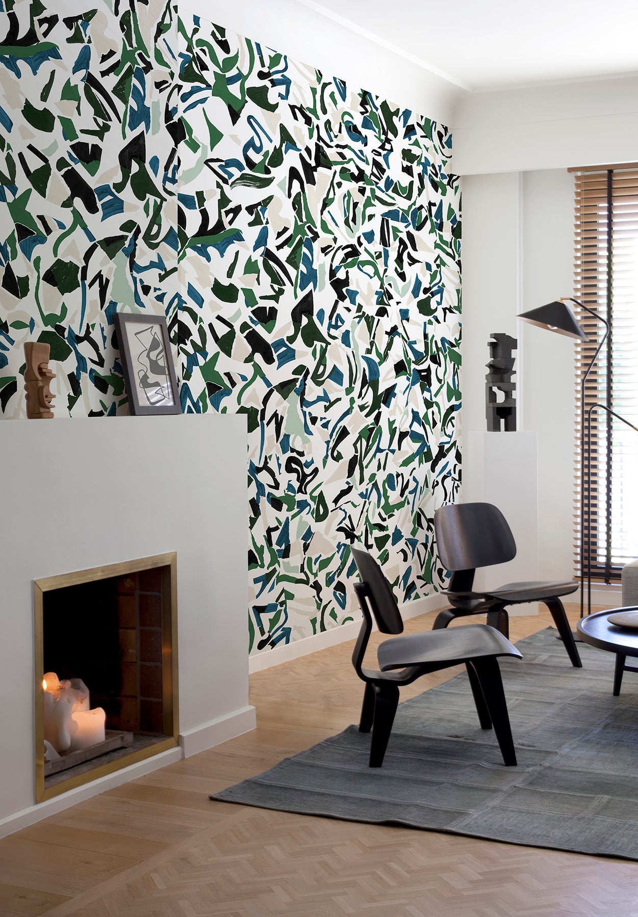 Papier peint panoramique sur mesure Collage par Florence Bamberger ...