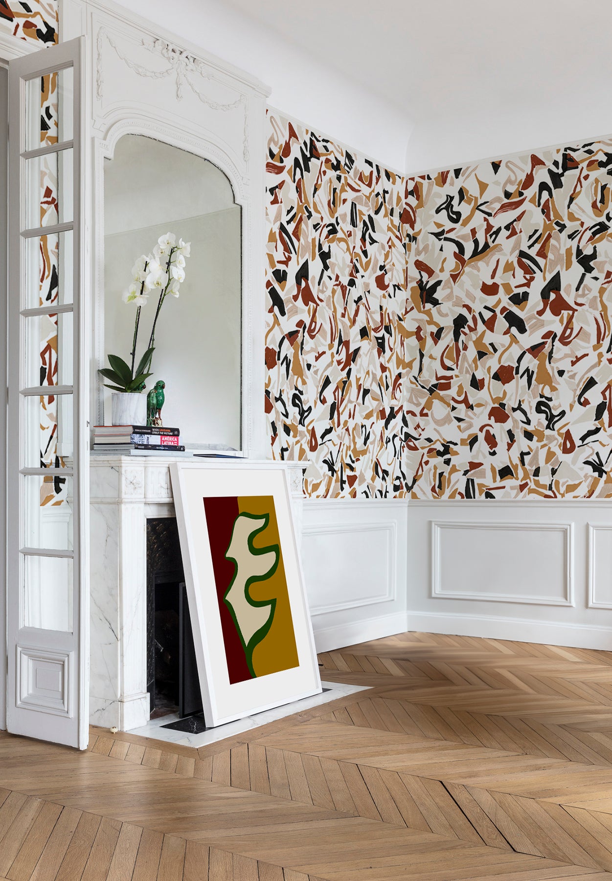 Papier peint panoramique sur mesure Collage par Florence Bamberger ...
