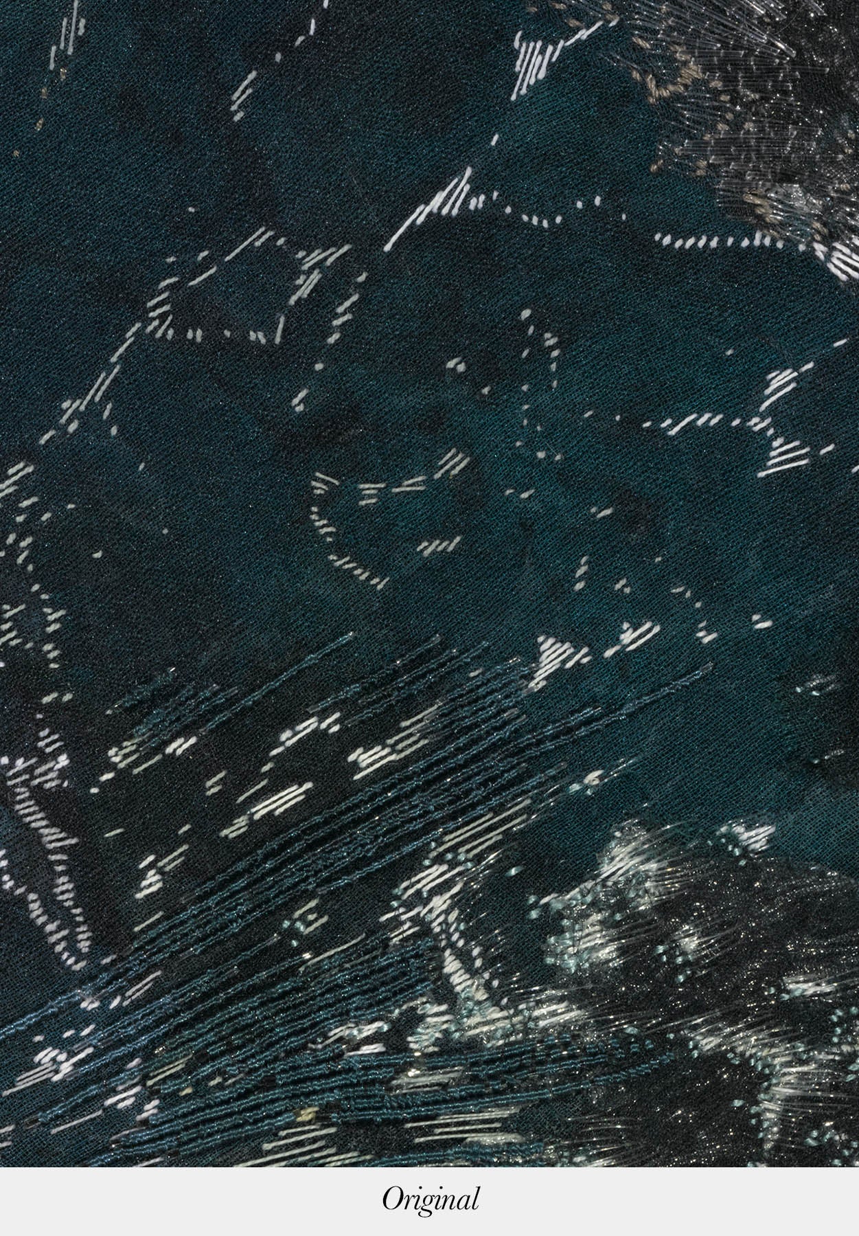 Papier peint panoramique sur mesure Écumes par Clémentine Brandibas ...